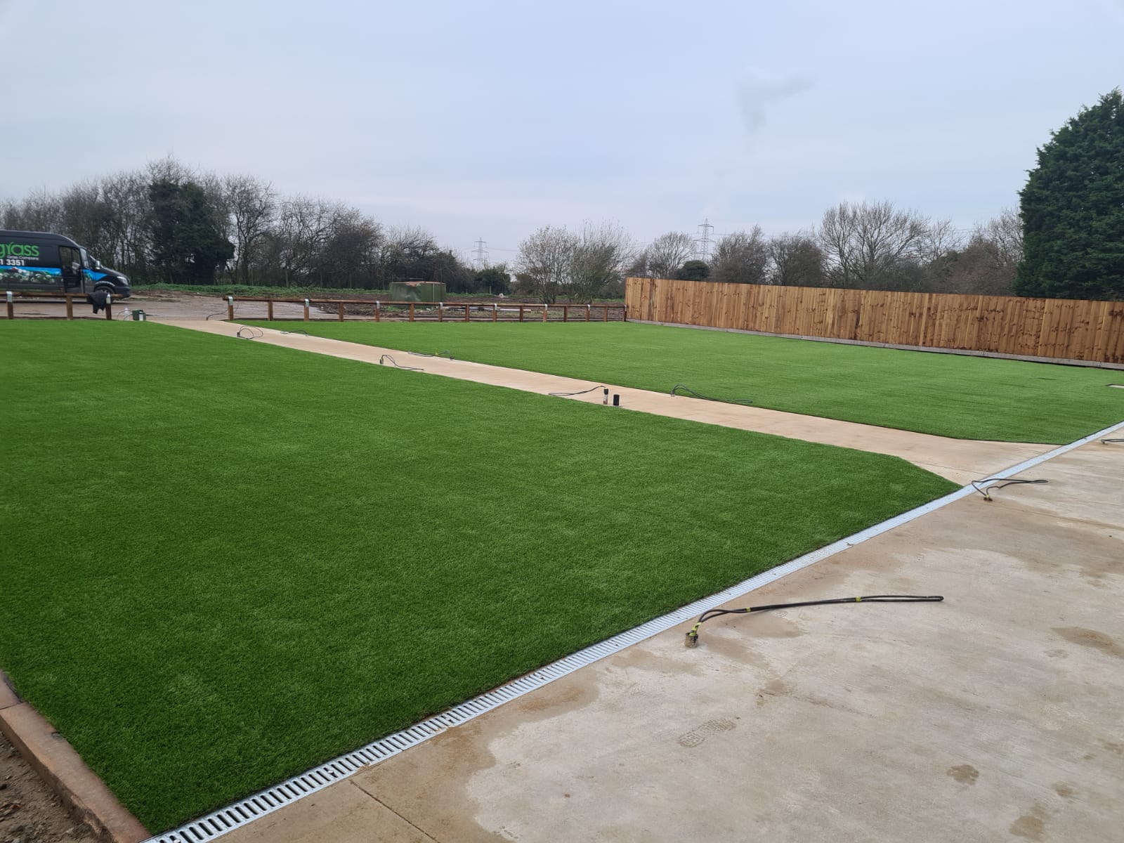 Businesses Entrance Laid with Artificial Grass Case Study | Easigrass ...